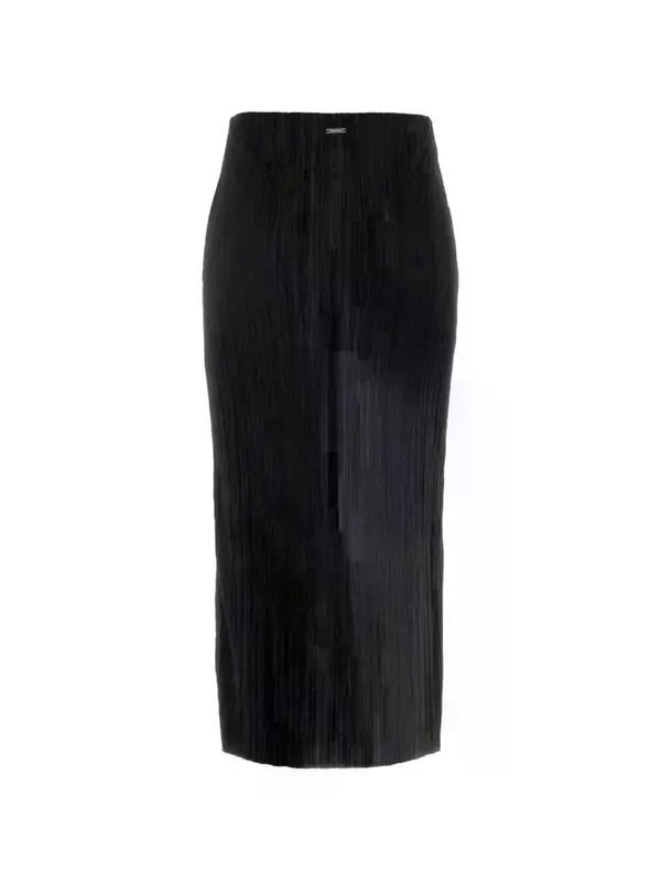 Calvin Klein Plissé-effect Draped Midi Skirt