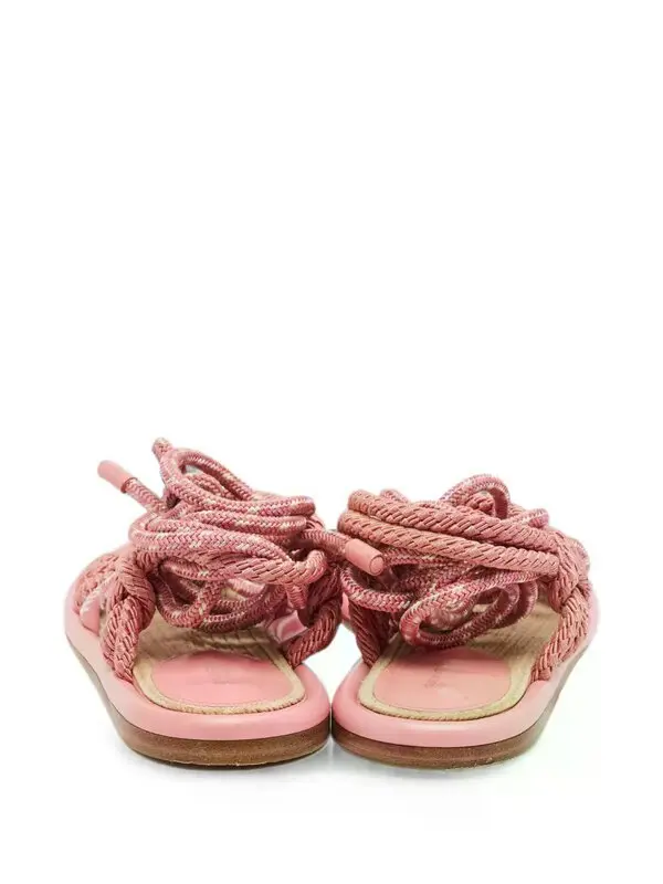 LOUIS VUITTON Maia Rope Ankle-strap Sandals
