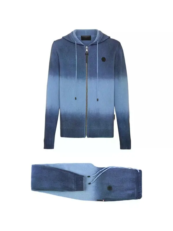Philipp Plein Gradient Effect Jacket Trousers Set