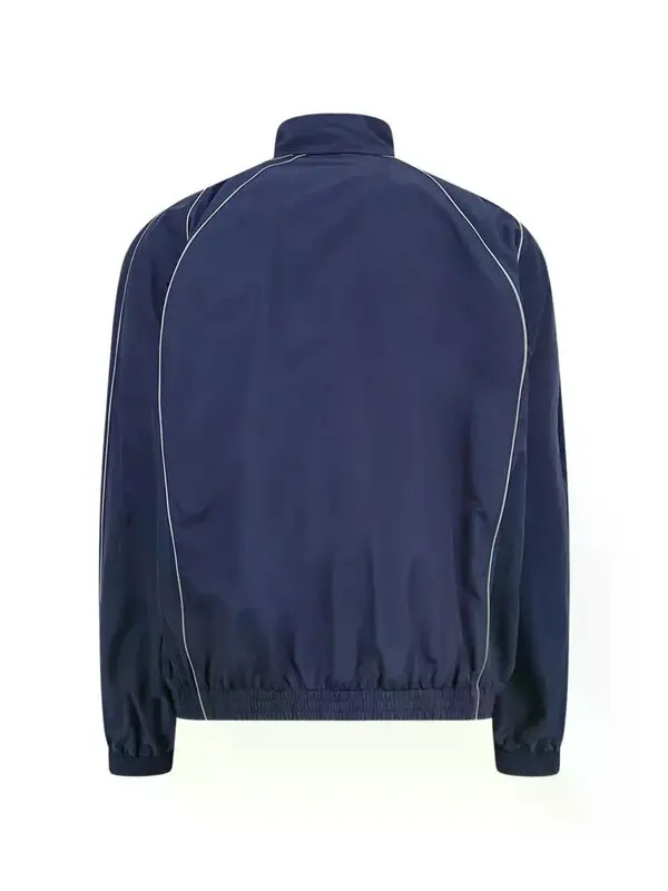 Balenciaga Logo-print Piped-trim Track Jacket - Blue