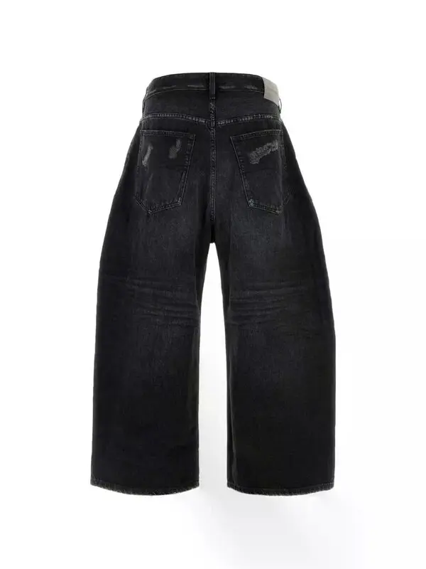 Balenciaga Distressed Finish Jeans - Black