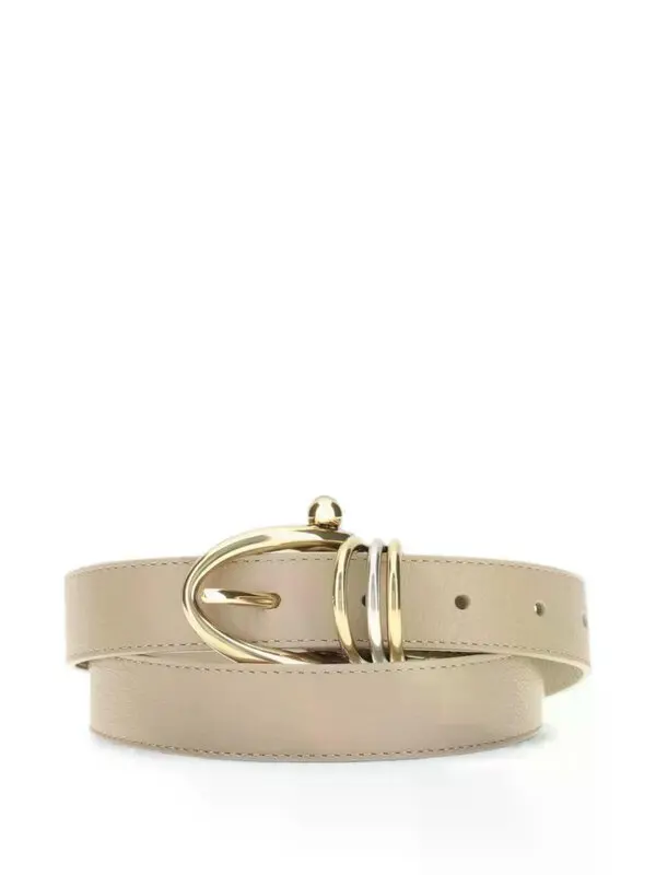 Chloé Beige Leather Belt With Buckle Fastening - Neutrals