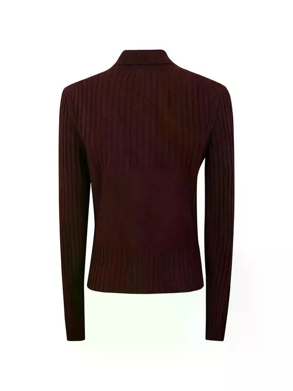 Victoria Beckham Ribbed-knit Zip-up Cardigan