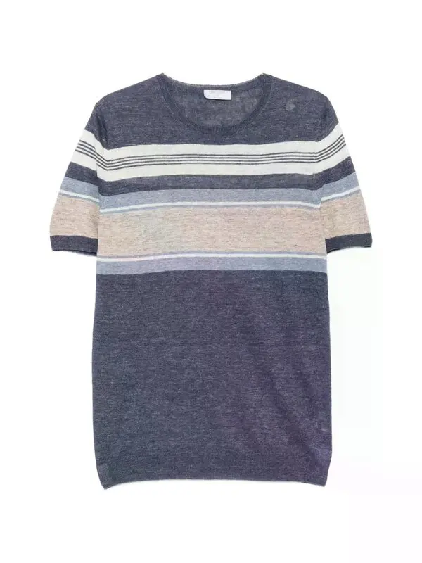 GRAN SASSO Horizontal-stripe T-shirt