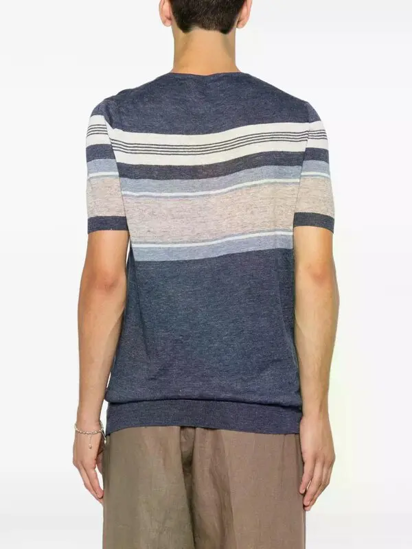 GRAN SASSO Horizontal-stripe T-shirt