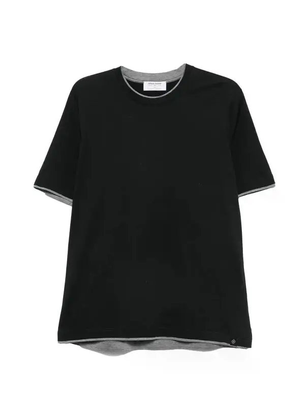 GRAN SASSO Layered-effect Cotton T-shirt