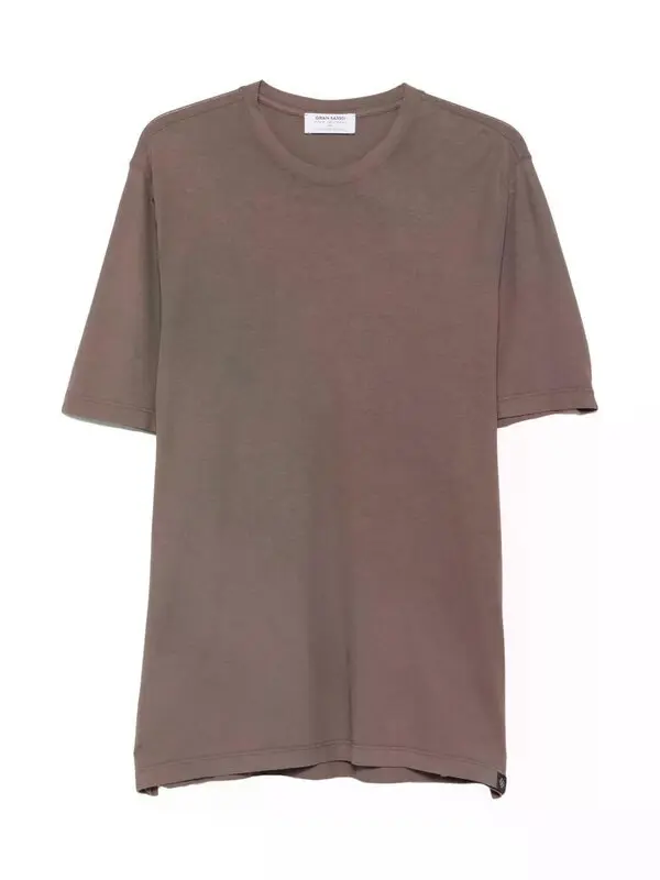 GRAN SASSO Crew-neck T-shirt - Brown
