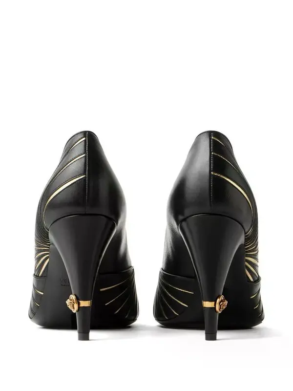 Versace Nappa Pumps - Black
