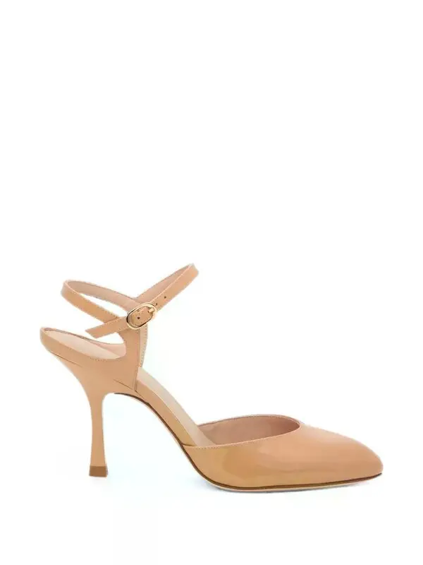 STUART WEITZMAN Madison Strap Patent Pumps