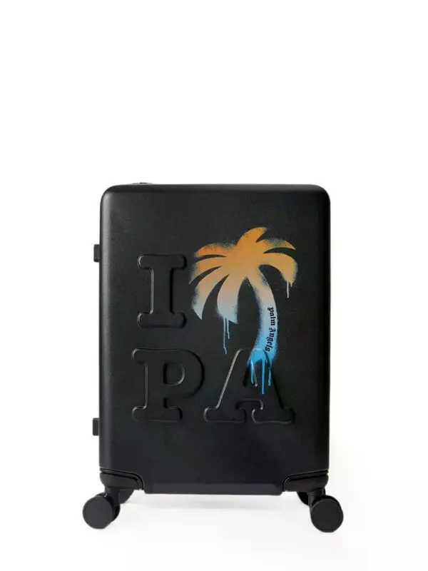 Palm Angels Pa Palm Tree Logo-embossed Trolley Luggage - Black