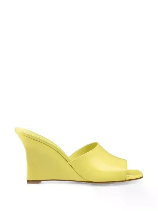STUART WEITZMAN Vinnie Patent Leather Wedge Sandals