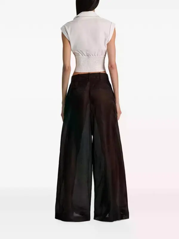 Alice + Olivia Kim Paneled Corset Top - White