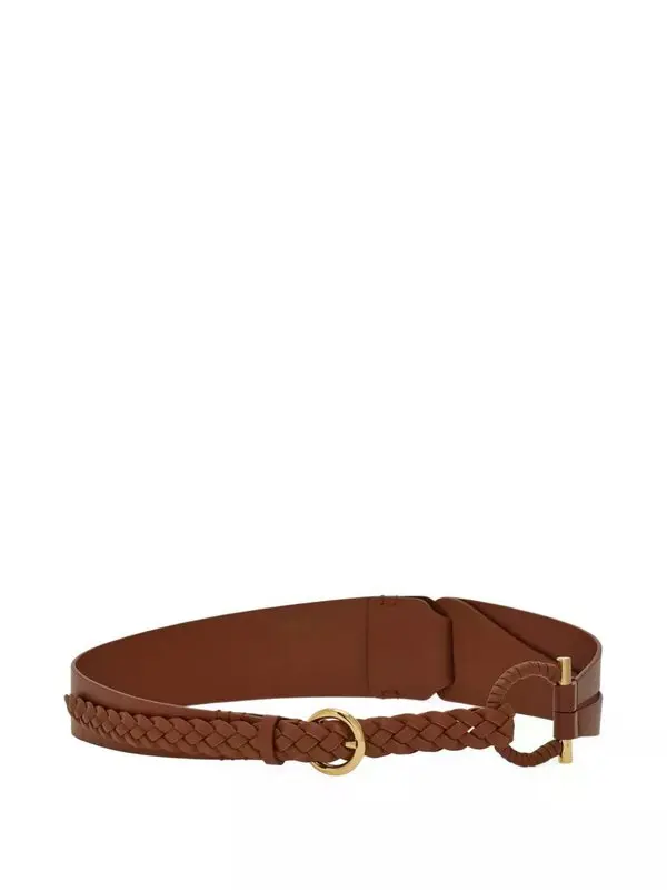 FERRAGAMO Gancini Fixed Belt - Brown