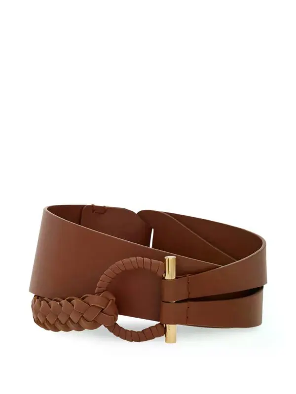 FERRAGAMO Gancini Fixed Belt - Brown