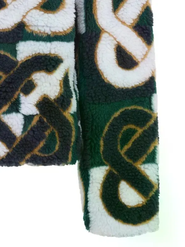 Casablanca Monogram Hooded Fleece Jacket