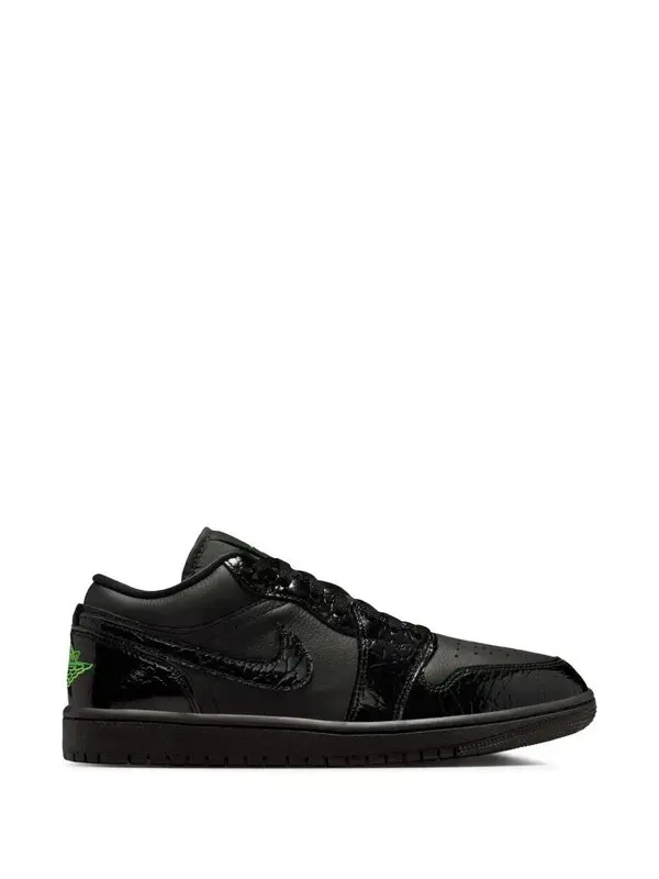 JORDAN 1 Low "croc Effect" Sneakers - Black