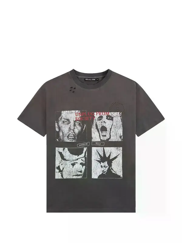 BOREDOM KILLS Scream Studded T-shirt