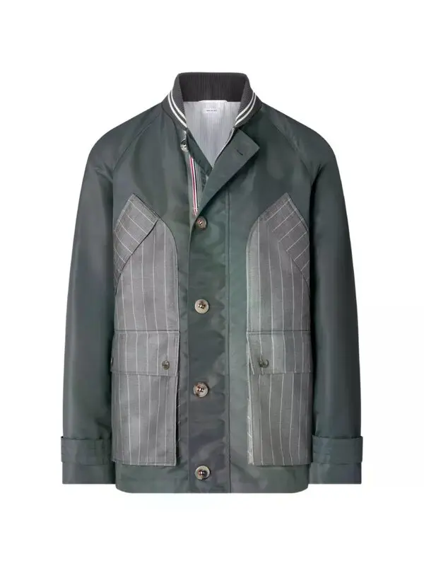 Thom Browne Pinstripe Panelled Field Jacket