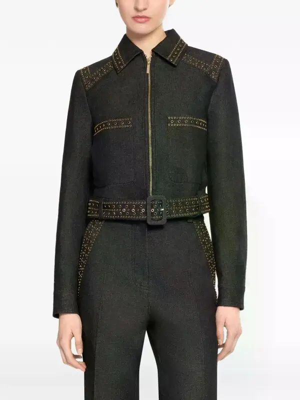 Elie Saab Embellished Denim Jacket