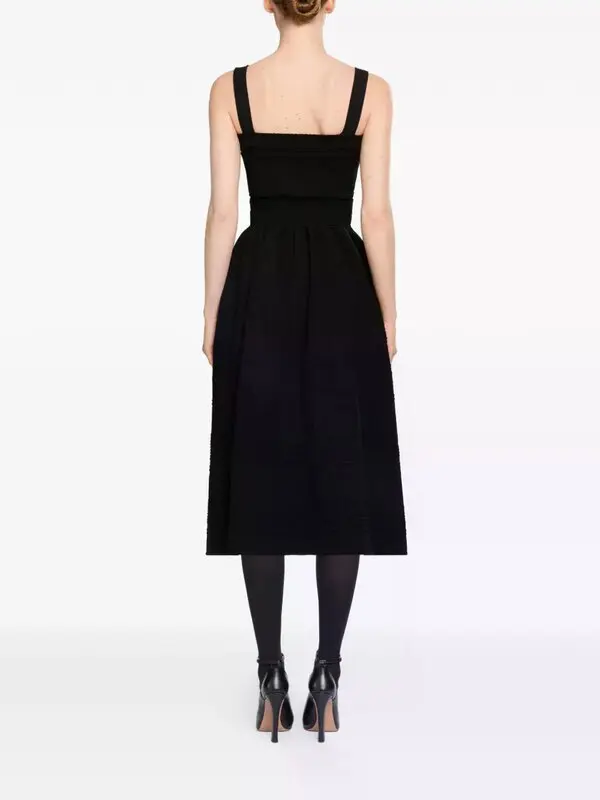 Elie Saab Square Neck Midi Dress