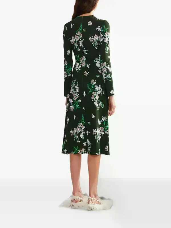 Erdem Forest Garden" Floral Print Midi Dress