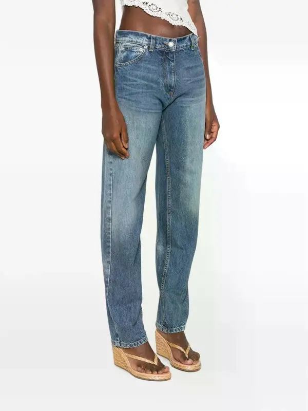 Magda Butrym Faded Effect Straight Leg Jeans