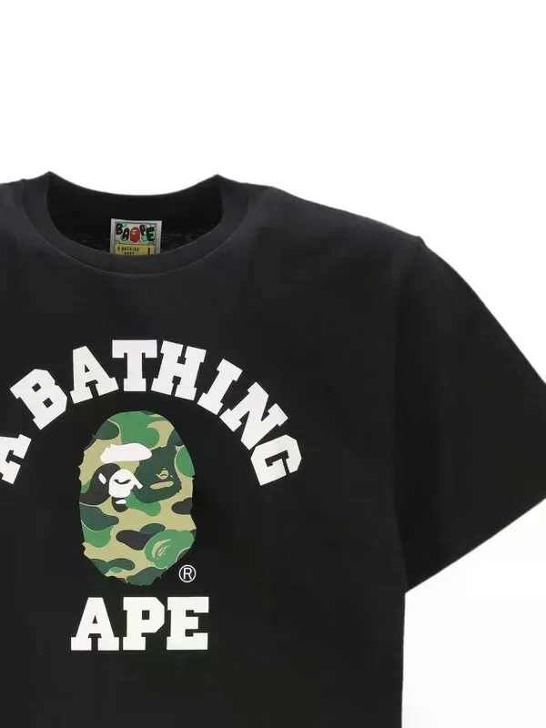 A BATHING APE College Ape Head T-shirt - Black