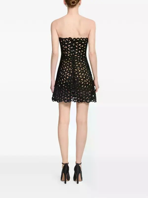 Elie Saab Macramé Mini Dress