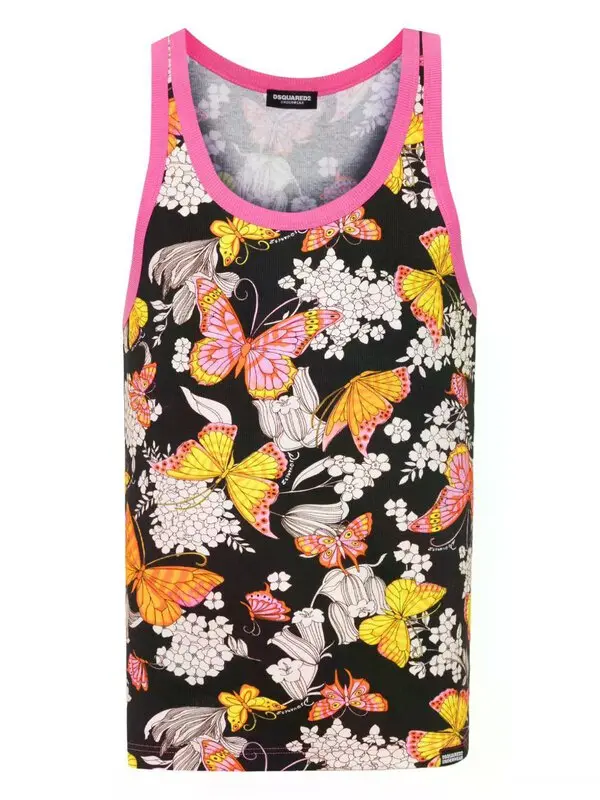 Dsquared2 Floral Print Tank Top