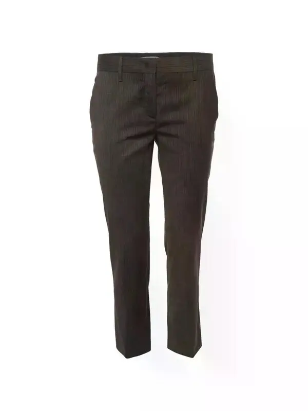 Prada Cotton Pinstripe Tailored Trousers