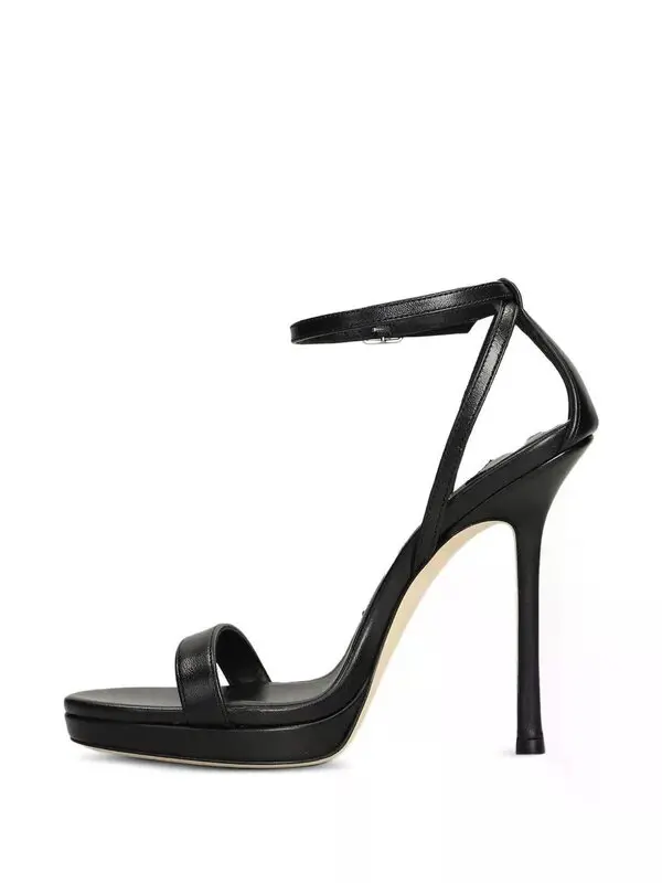JIMMY CHOO Moza Platform Sandals - Black