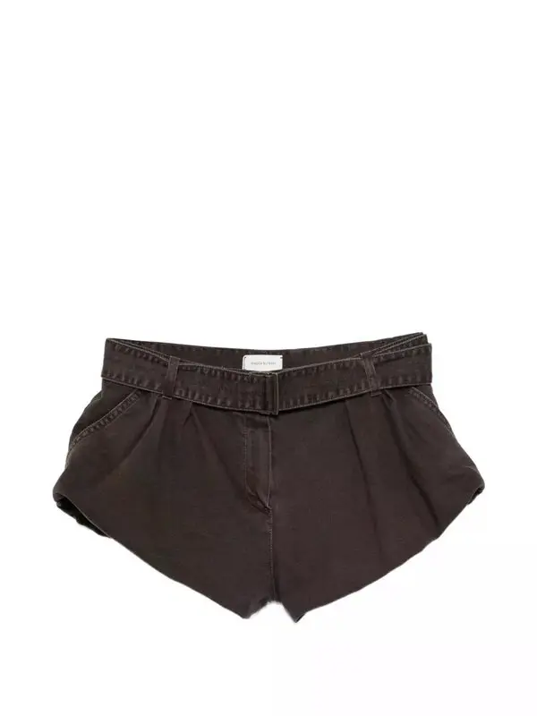 Magda Butrym Belted Pleated Shorts