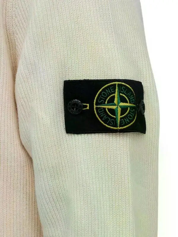 Stone Island Compass Patch Half-zip Sweater