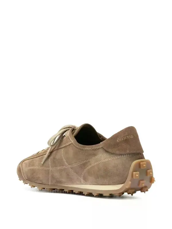Officine Creative Suede Panelled Sneakers
