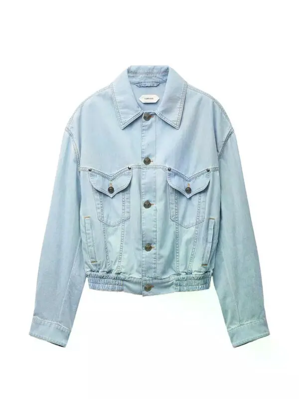 Versace Elasticated-waist Denim Jacket
