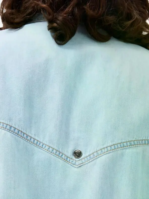 Versace Elasticated-waist Denim Jacket
