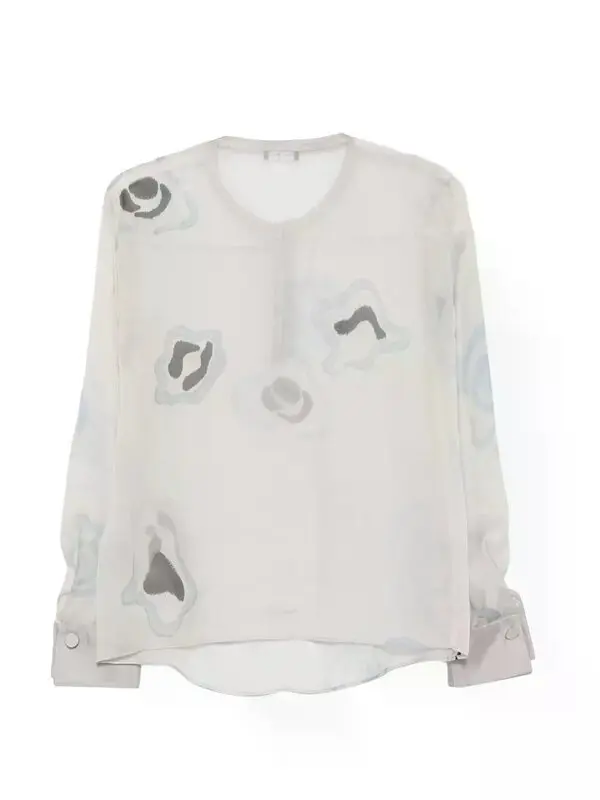Emporio Armani Printed Silk Blouse