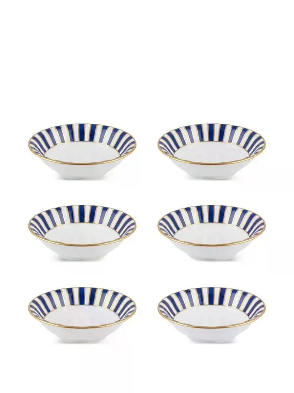 GINORI 1735 Impero Amadeus Striped Bowls - White