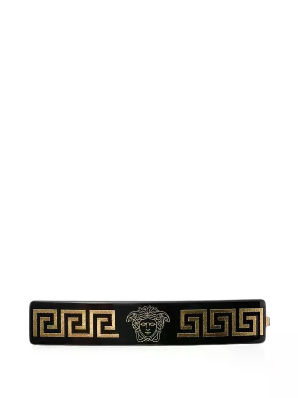 Versace Medusa Greca Hair Clip - Black