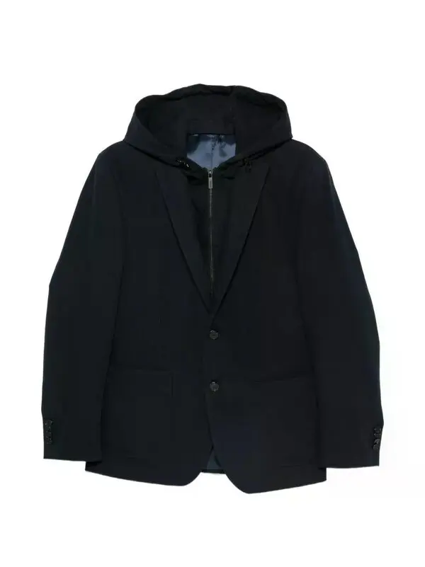 Karl Lagerfeld Hooded Single-breasted Jacket