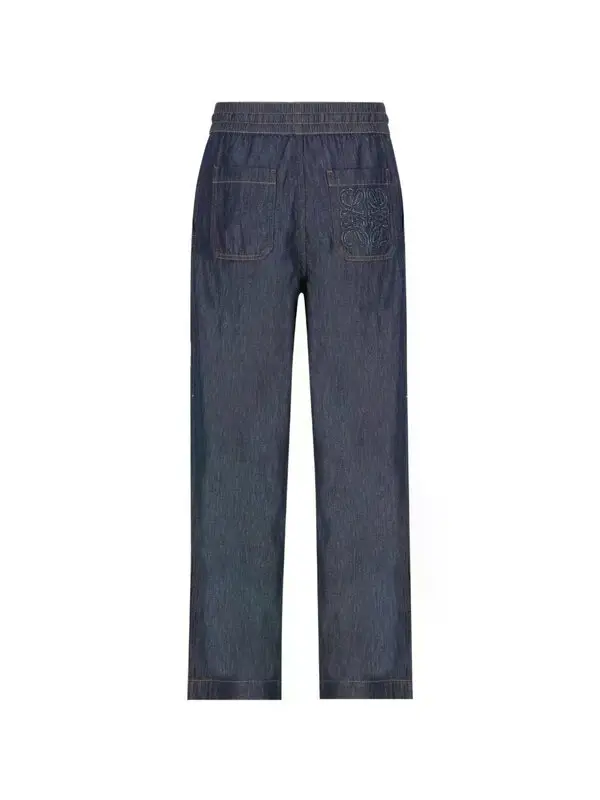Loewe Logo-embroidered Drawstring Trousers