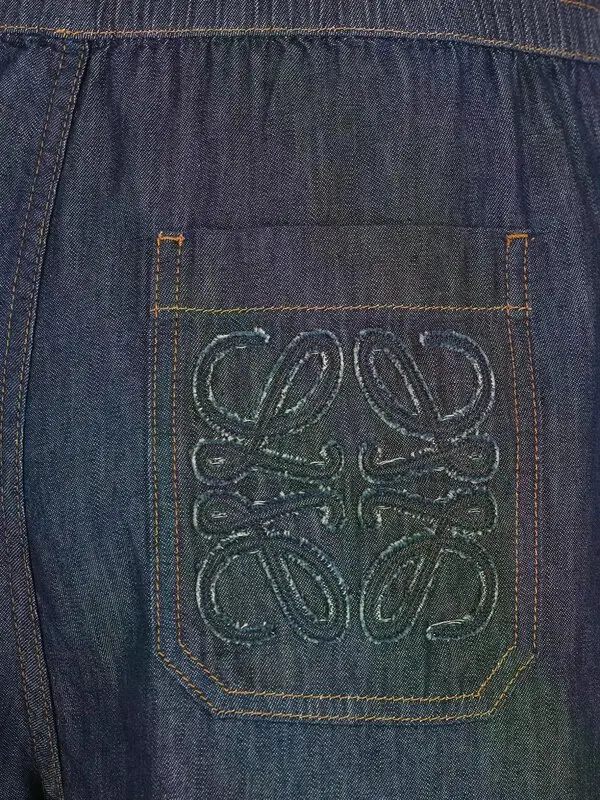 Loewe Logo-embroidered Drawstring Trousers