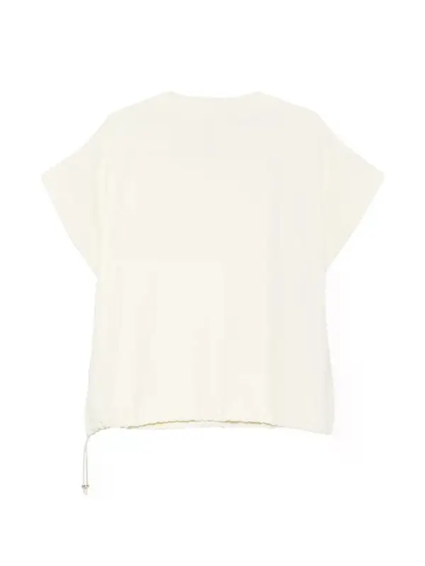 Liviana Conti Drawstring V-neck T-shirt