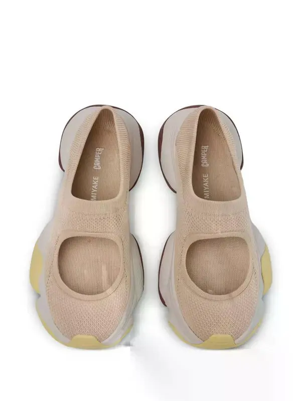 Camper Karst Knitted Cut-out Slip-on Sneakers