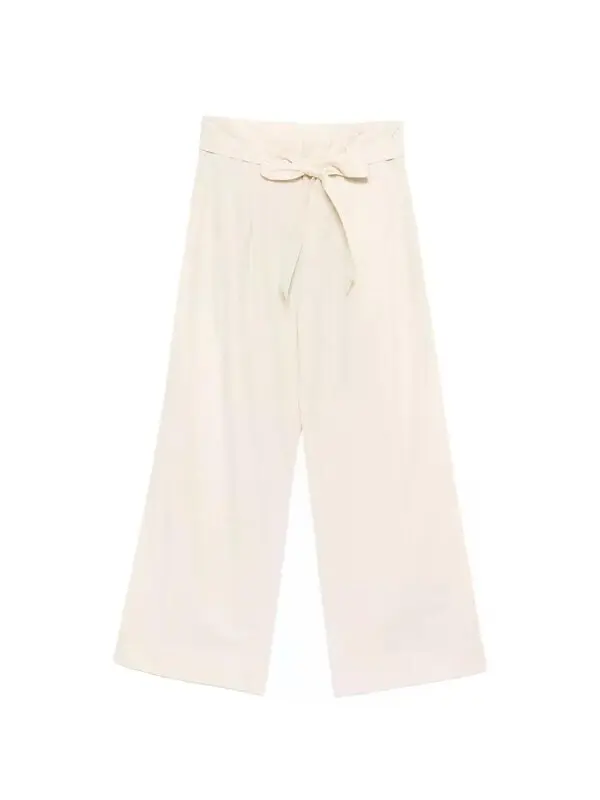 PSOPHIA Belted Pleated Trousers