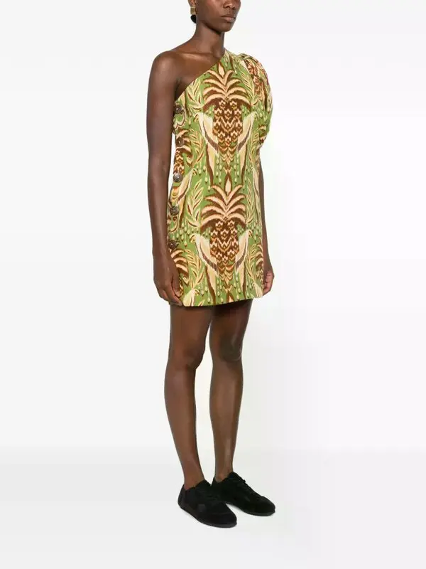Farm Rio One-shoulder Mini Dress