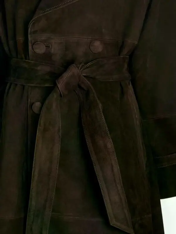 AARON ESH Belted Double-breasted Coat