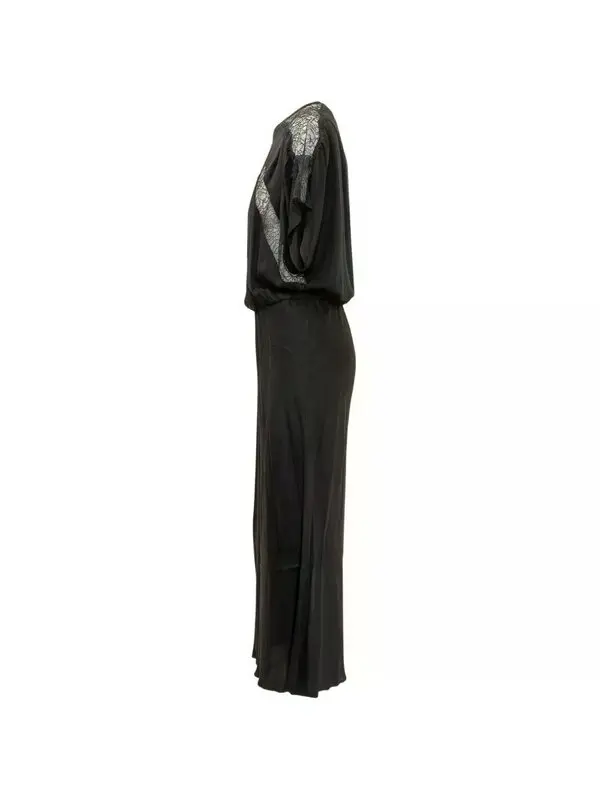 Pinko Lace-insert Twill Dress