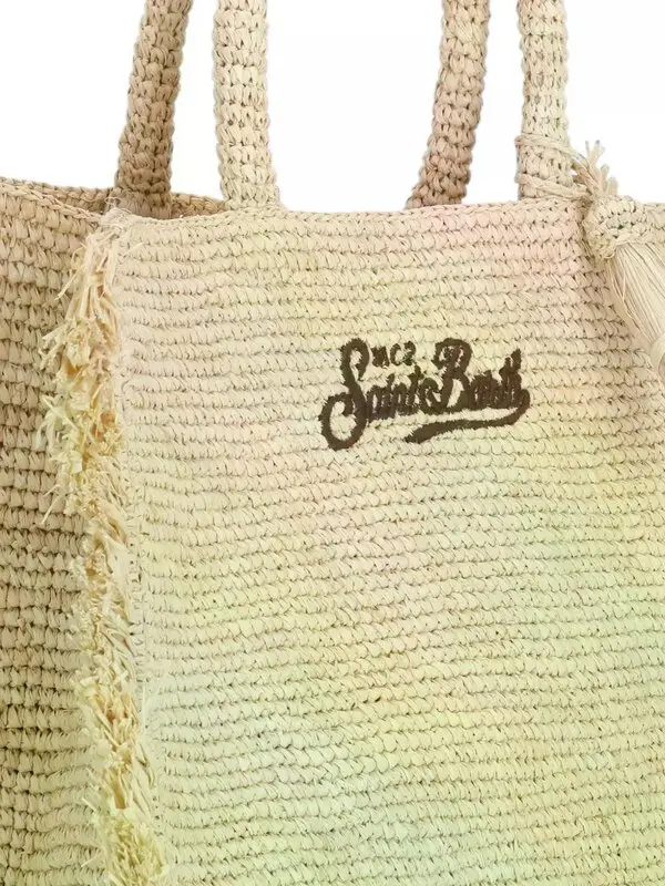 MC2 SAINT BARTH Colette Fringed Tote Bag - Neutrals