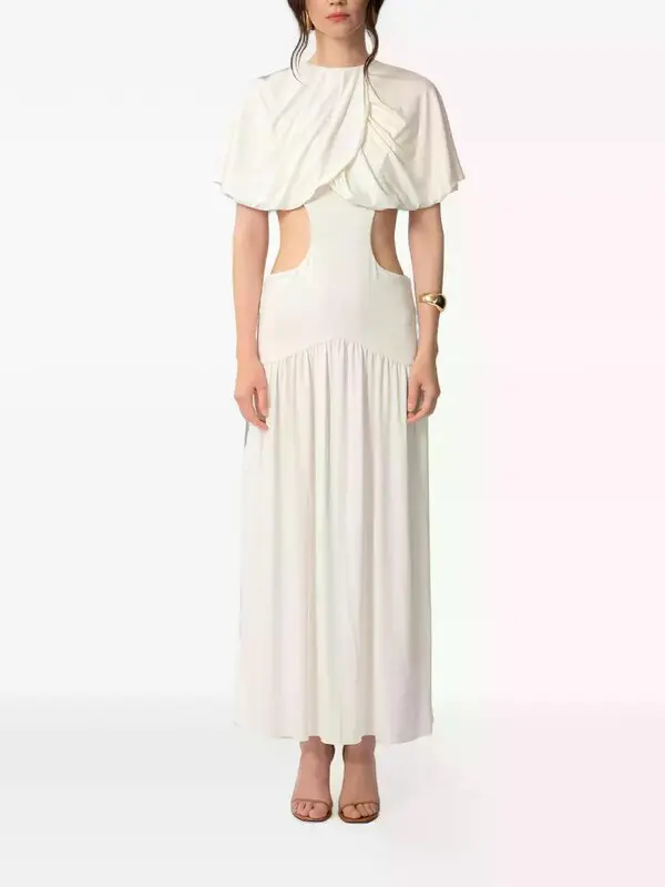 CONCEPTO Solea Cut-out Draped Maxi Dress